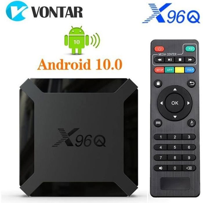 MEDIA STREAMER - BOX MULTIMEDIA Boîtier Smart TV X96Q Android 10 ...