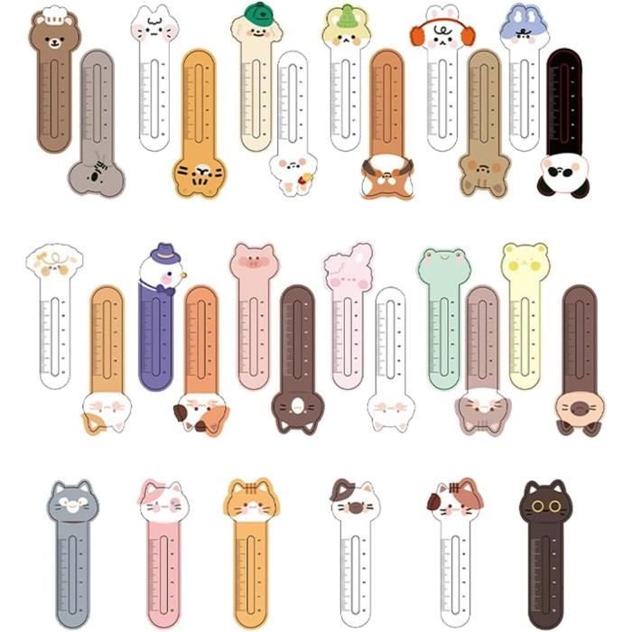 Lot De 30 Signets De Règle, Marque Page Livre,Signets Pour Enfants ...