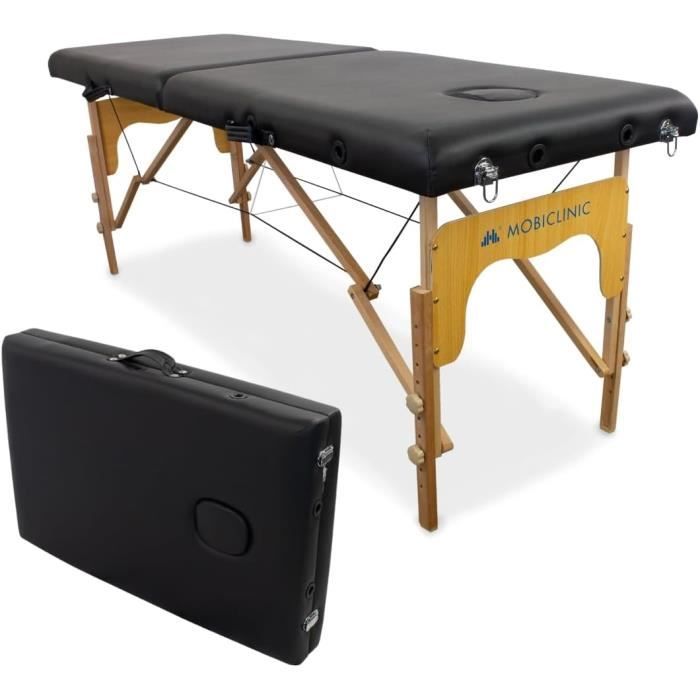 Table De Massage Pliante Portable Cm O1 Basic 180x60 Cm Bois Et