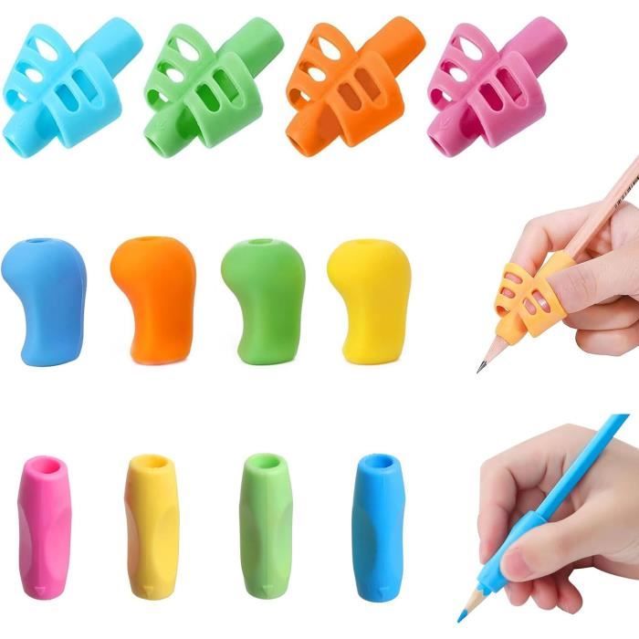 Grips Aide Écriture, Enfants Écriture Grip, 12 Pièces Guide Doigts ...