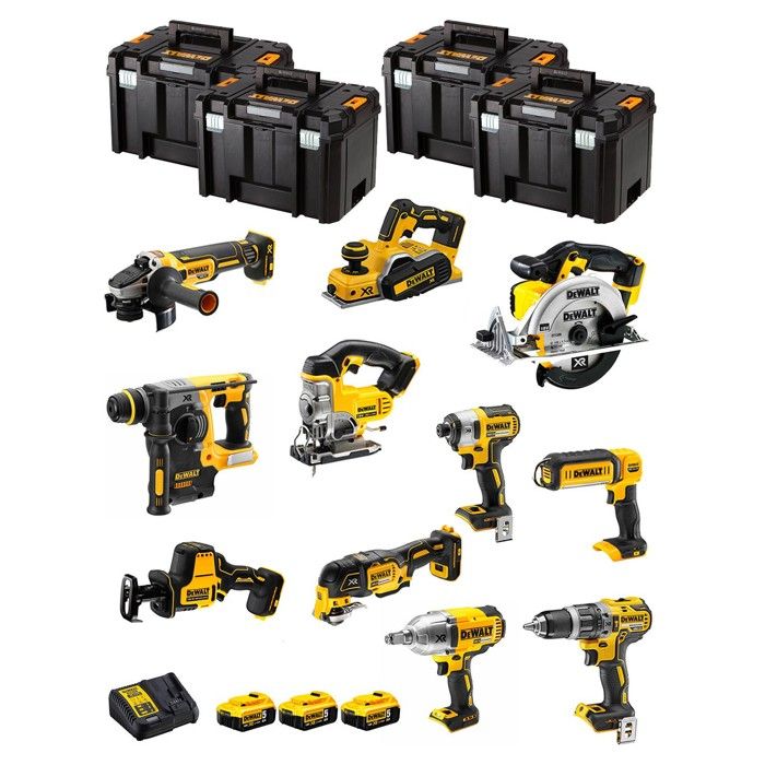 DeWALT Kit DWK1102T (DCD796+DCH273+DCG405+DCF887+DCF899H+DCS331+DCS391 ...