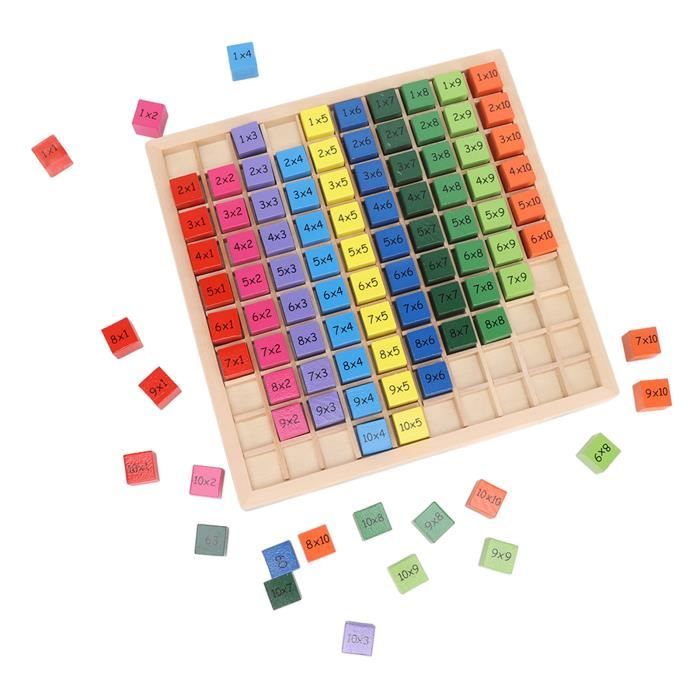 KEL Tableau de multiplication mathématique en bois améliorer tableau de ...