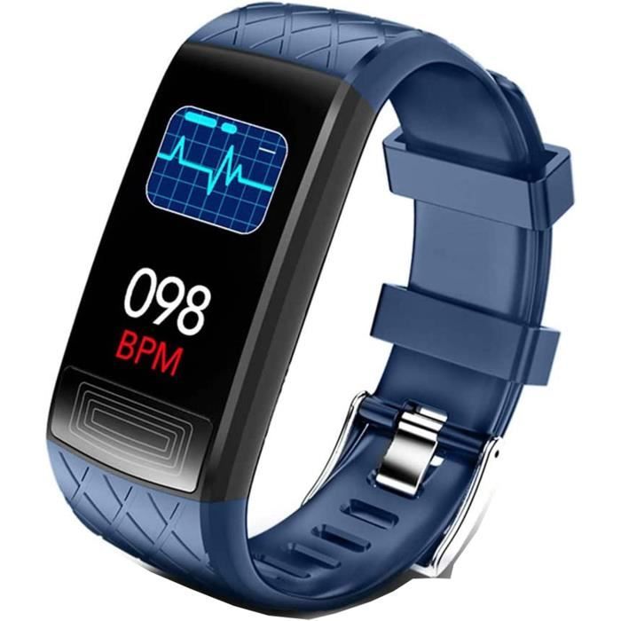 Ecg Montre Connectée, Bracelet Connecté Ip67 Étanche Avec Pression Artérielle Moniteur De ...