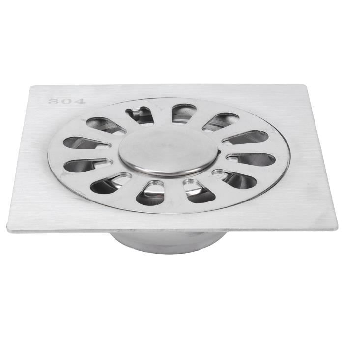Fafeicy Siphon de sol Drain De Sol Carré En Acier Inoxydable 304 Drain ...
