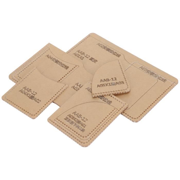 Gabarit acrylique Gabarit en acrylique, gabarits en cuir, 5 gabarits en ...