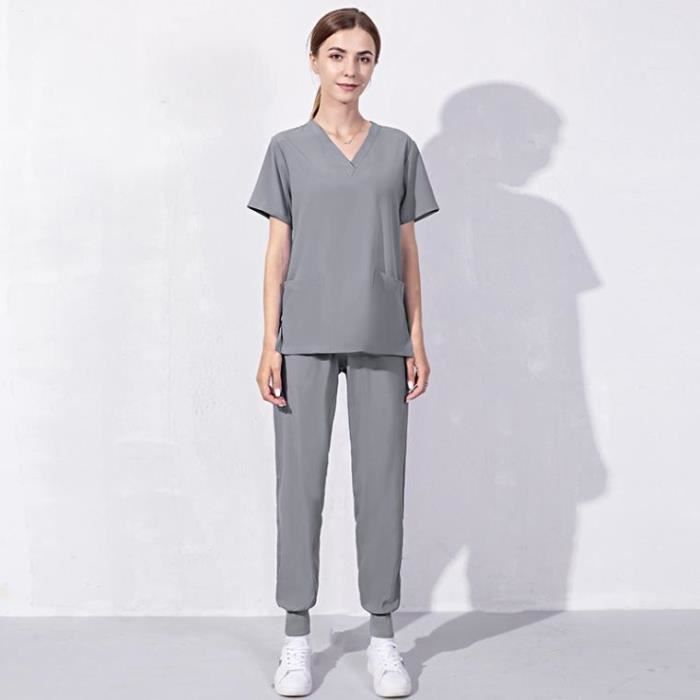 Uniforme d'infirmière - HBSTORE - Tshirt + Pantalon - Travail Hôpital ...