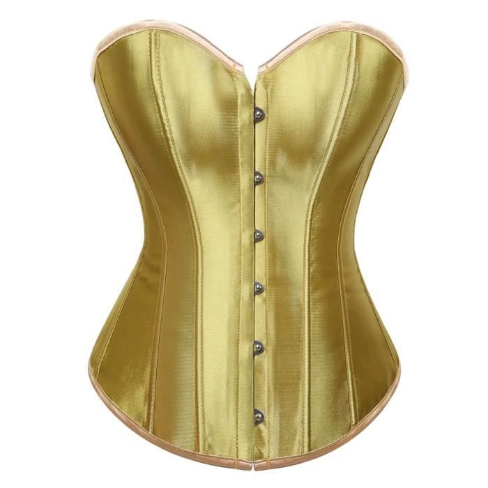 Bustier femme,Corset Sexy en Satin Burlesque pour femmes,Bustier sans ...
