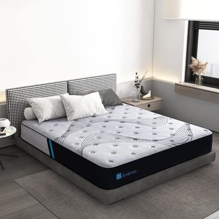 Mattress For Adults Matelas À Ressorts,Foam,Gris,9019020[J116 ...