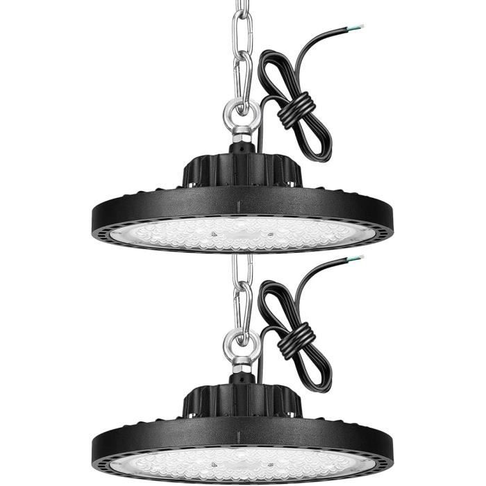Ehskzjh 2X 200W Eclairage Led Garage, Ufo 6500K Éclairage Industriel ...