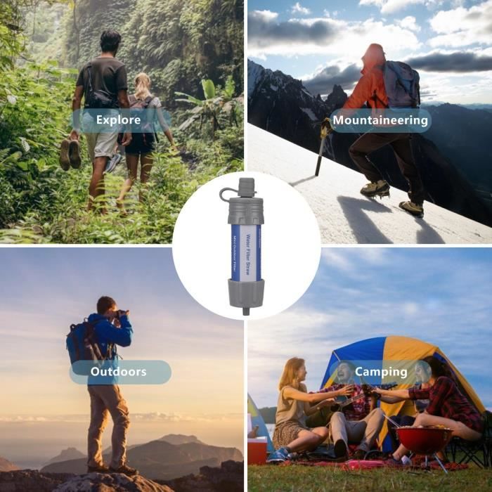 Filtre à eau portable - SURENHAP - Mini purificateur - Ultra-rapide 800 ml/min - 10 000 gallons ...