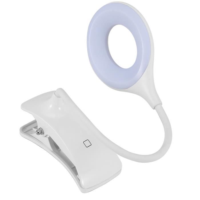 Lampe LED - TMISHION - Rechargeable - Pince à clipser - 3 niveaux de ...