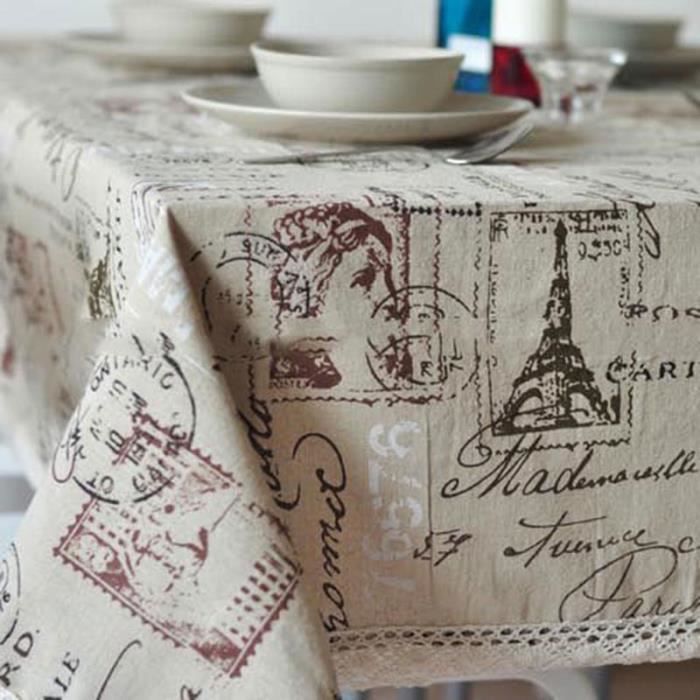 Tower 90x90cm -GIANTEX – Nappe de Table rectangulaire, tour décorative ...