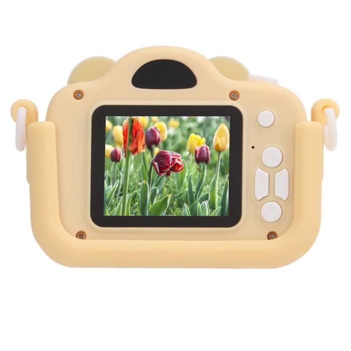 Mini caméra pour enfants 2 pouces écran 2MP haute définition Beige ...