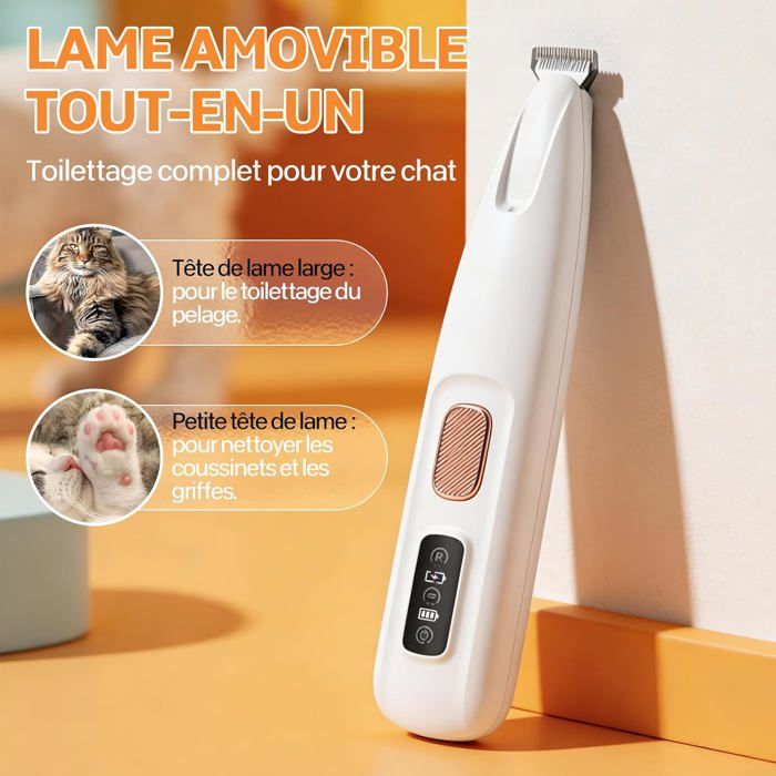 Tondeuse chat électrique précision ultra-silencieuse – lames sûres ...