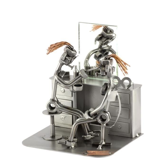 Figurine d'acier - STEELMAN24 - Esthéticienne-Visagiste - Gris ...