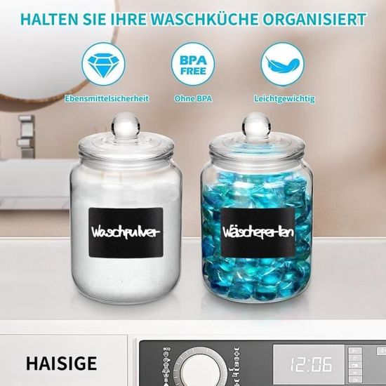 Distributeur Lessive Liquide, Lot De 2, Verre De 2 L Distributeur De ...