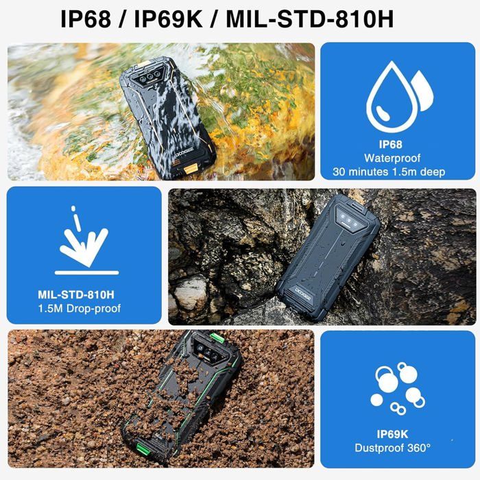 S41 Max Telephone Portable Incassable,16Gb+256Gb(Tf 1Tb) Android 13 ...