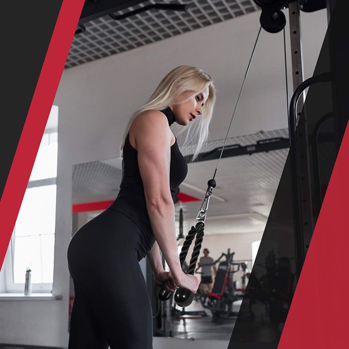 Corde d'Entraînement des Triceps Élastique avec Pull-Up Poulie ...
