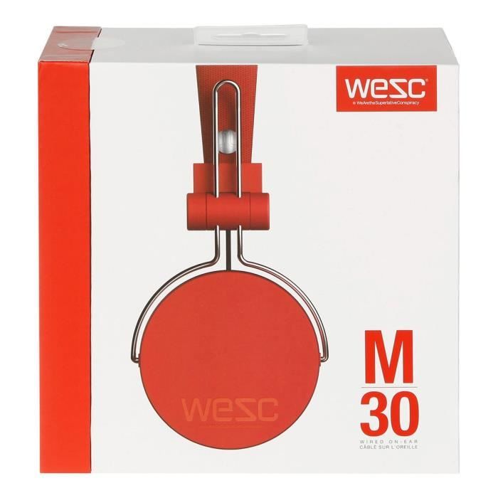 WESC M30 On-Ear WIRED Headphones WESC - Cdiscount TV Son Photo