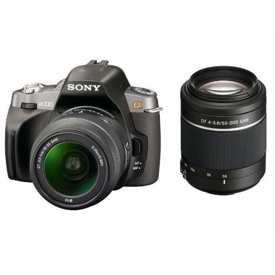Sony DSLR-A330 + Objectifs 18-55mm et 55-200mm SAM - Cdiscount Appareil ...