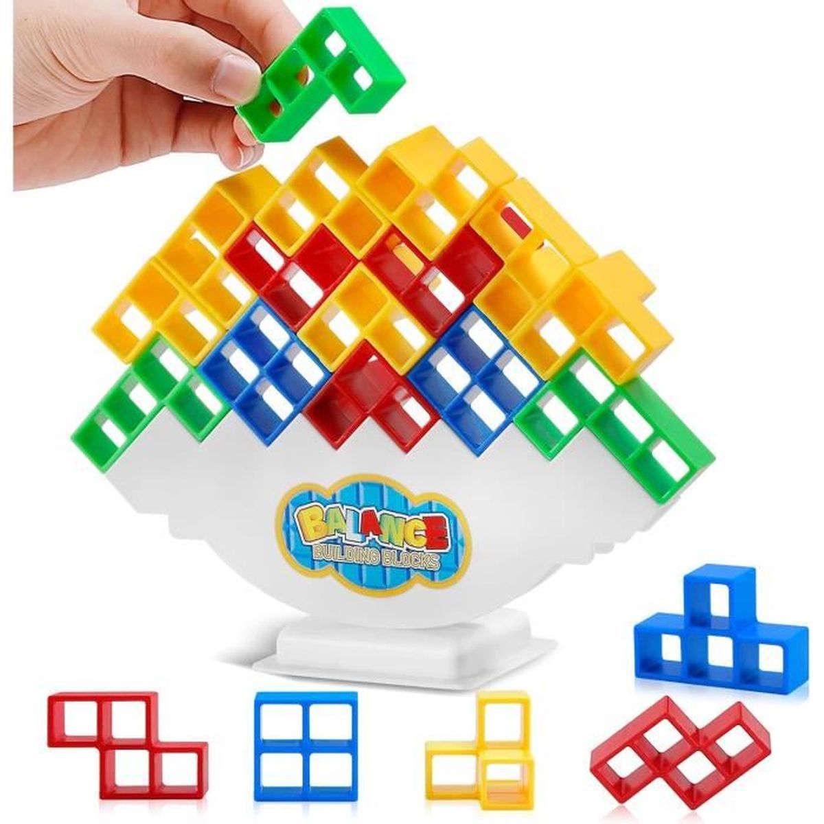 32PCS Balance and Play - Tetra Tower Stacking Blocks Game,Fun and ...