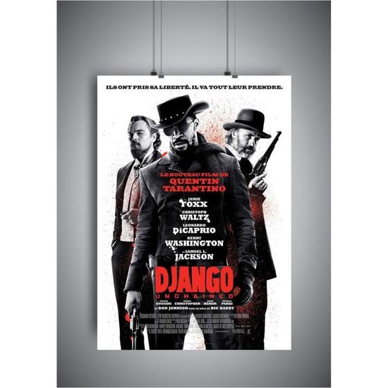 Poster Django affiche cinéma wall art - A4 (21x29,7cm) - Cdiscount Maison Poster Django affiche cinéma wall art - A4 (21x29,7cm) - Cdiscount Maison