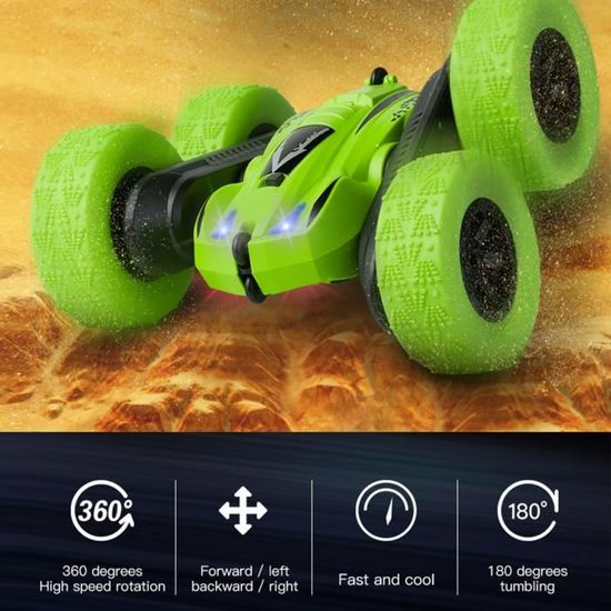 Fdit Jouet de voiture cascadeur 2.4G Voiture Cascadeur à Télécommande Jouet pour Enfants à ...