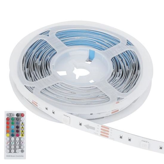 Bande lumineuse à LED Bande LED 5m, 5050 RVB Bandes LED à Changement de ...