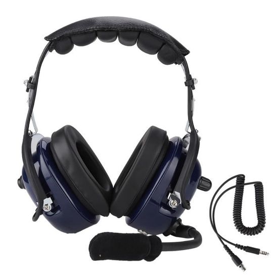 HURRISE Casque radio Aviation Helmets, Two Way Noise Canceling Headset ...