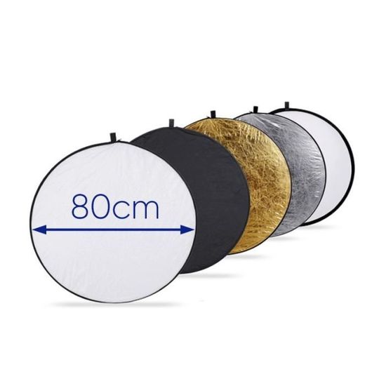 Réflecteur 5-en-1 Portable pour Studio 80CM - 32 pouces - Cdiscount ...