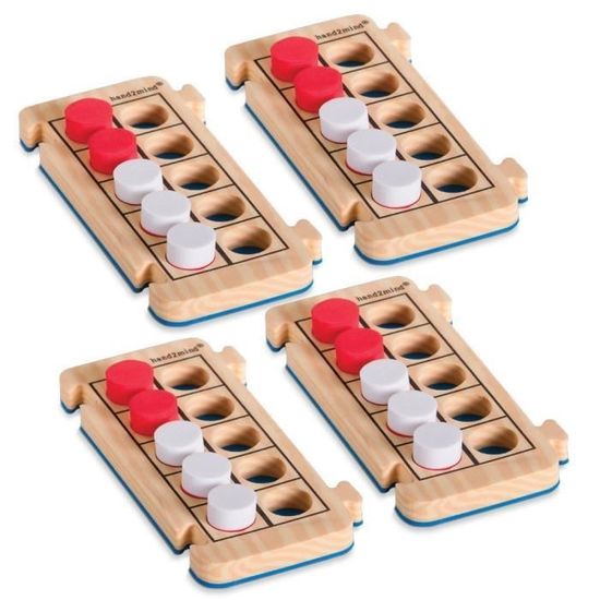 Learning Resources Jeu de 4 grilles de dix cases en mousse Rekenrod de ...