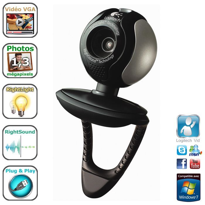 Logitech QuickCam Communicate STX refresh- Webcam - Cdiscount Informatique