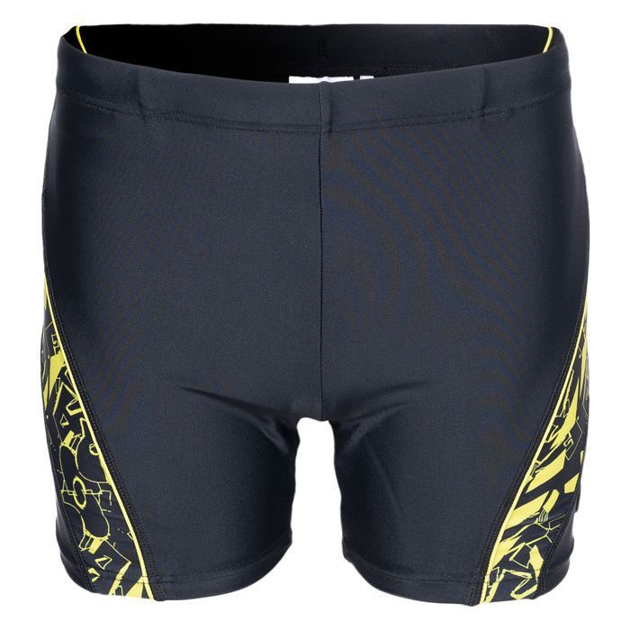 Boxer de bain enfant Aquawave Fiero black/apple green logo print ...