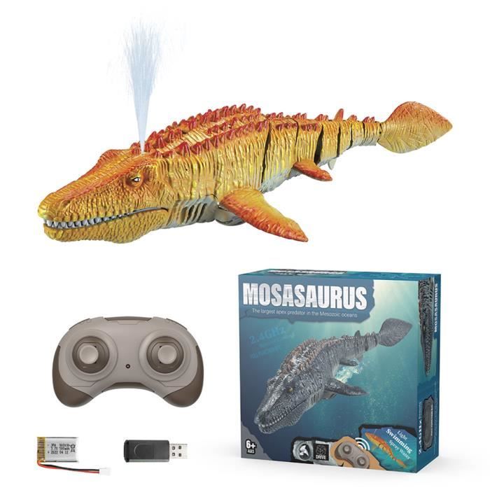 Orange-Dinosaure Télécommandé Version Enfant Mosasaurus, Jouet, Bateau ...