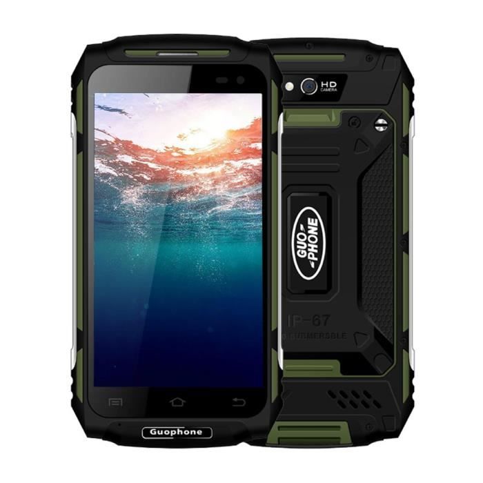 BOYOU GUOPHONE X2 2Go + 32Go Militaire Extérieur étanche 3 Téléphone ...