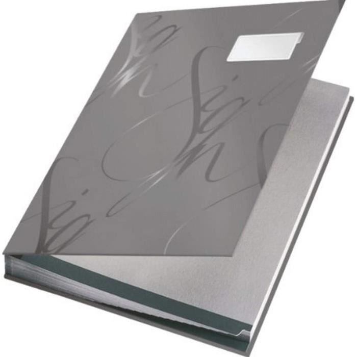 Parapheur Design avec 18 Onglets Cartonnés, A4, Gris, 57450085 ...