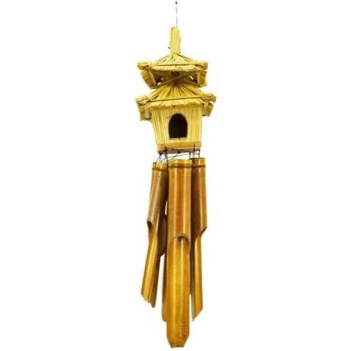 Grand Carillon éolien en Bois d'environ 100cm Feng Shui Carillon sonore ...