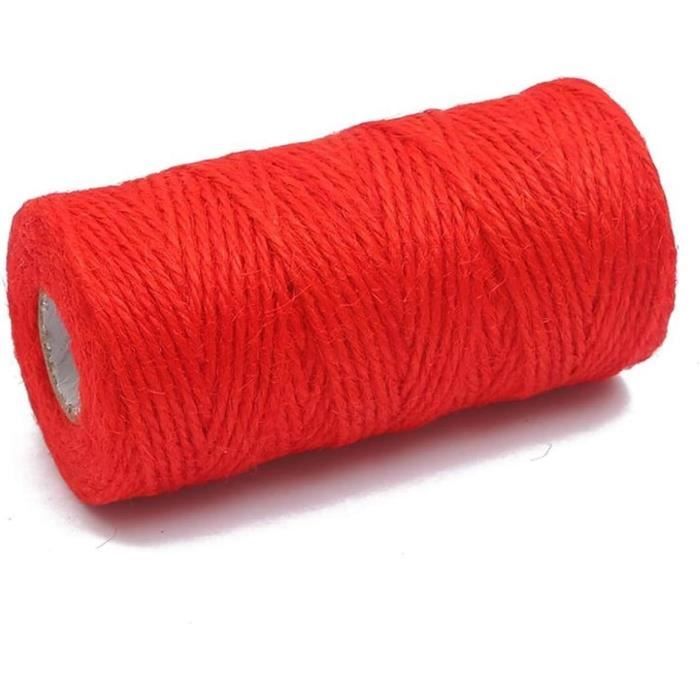Cqinju-Ficelle De Jardin 100M Natural Buckap Jute Jute Coloré Cordon De ...