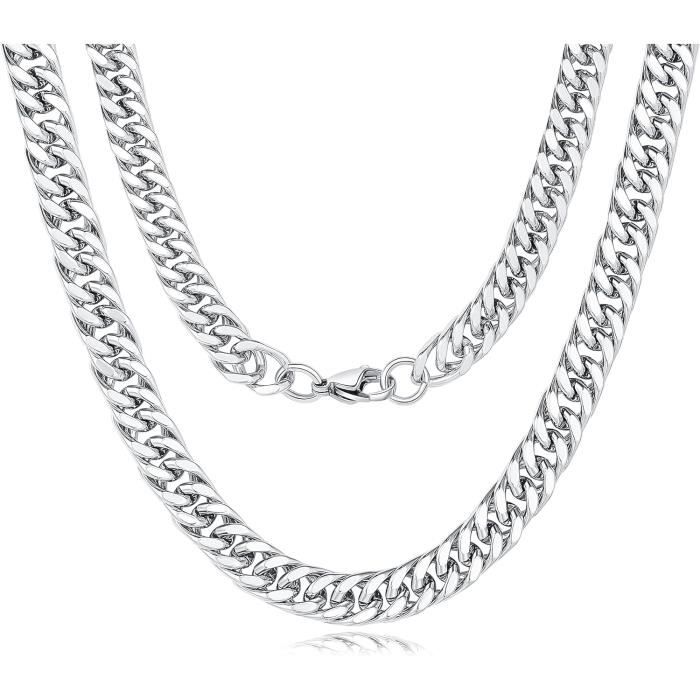 Cubaine Collier Pour Homme Et Femme En Acier Inoxydable Collier Chaine ...