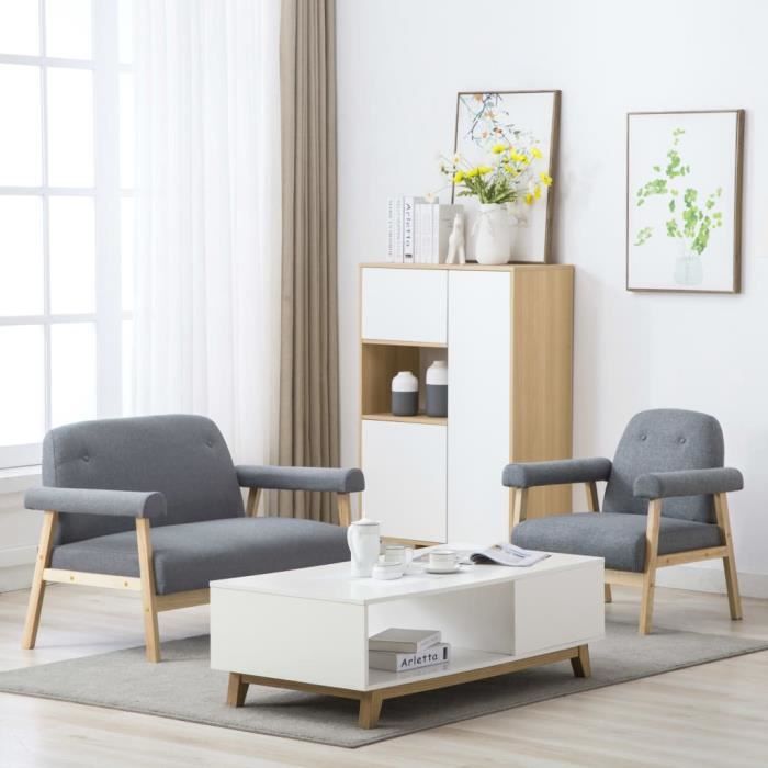 NEUF Ensemble Sofa Canapé de salon - Ensemble Canapés droits fixe ...