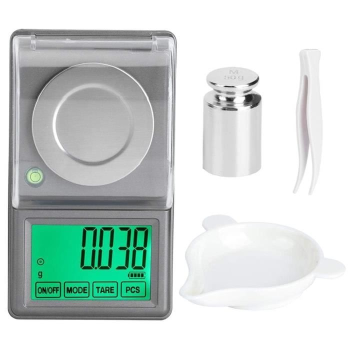 Mini Balance À Bijoux Numérique 50G-0,001G Haute Précision Portable ...