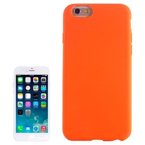 Iphone 6 Plus Coque Housse Silicone Orange - Cdiscount Téléphonie