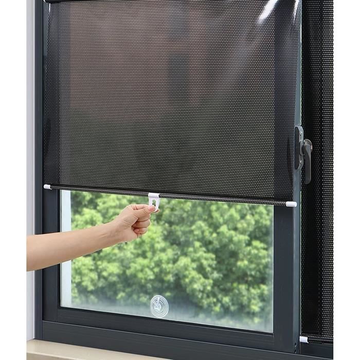 Store enrouleur pare-soleil, rideau à ventouse rétractable, balcon ...