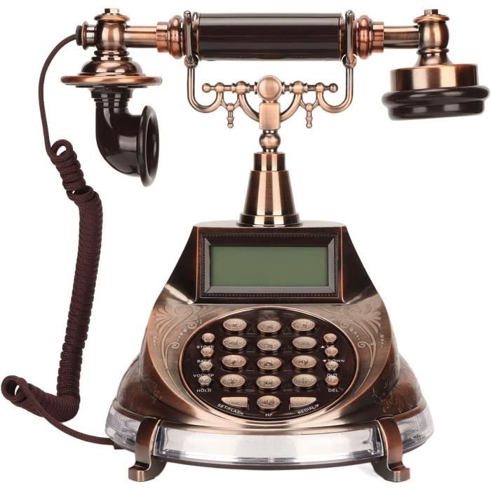 Téléphone Vintage,Téléphone Fixe Rétro À L'Ancienne,Téléphone À Cadran ...