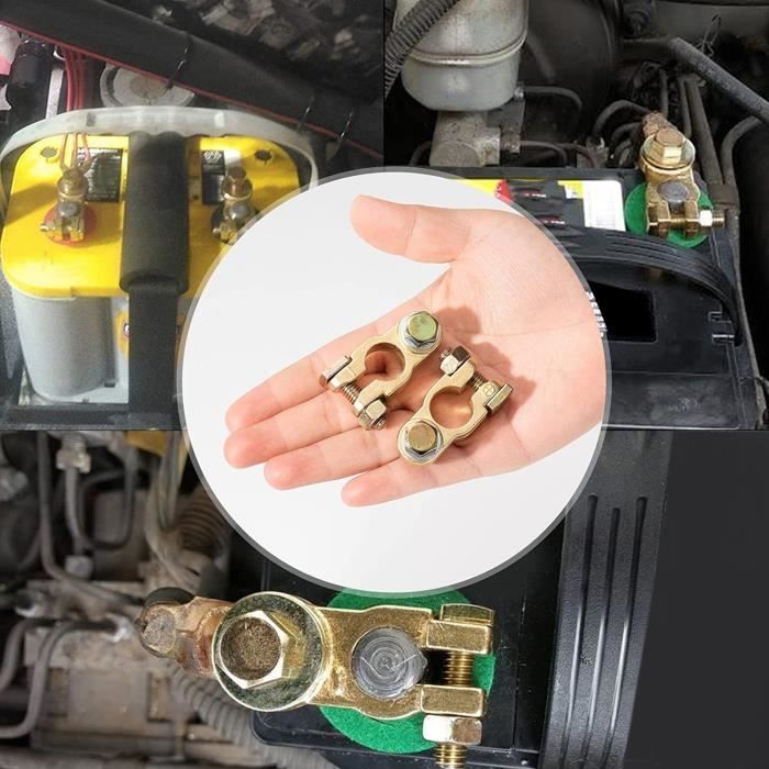 Cikonielf Connecteur de borne de batterie de voiture 2 Pièces Connecteur de Borne de Batterie en ...