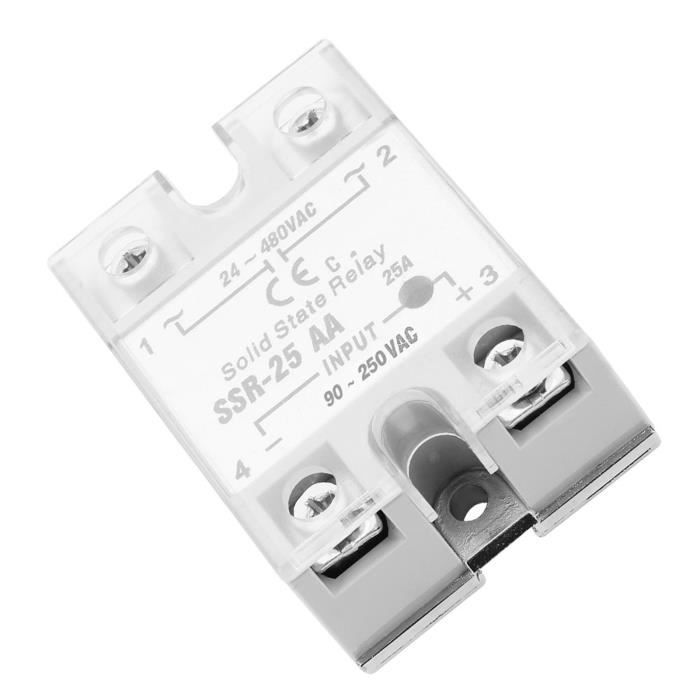 Cikonielf module de relais SSR‑25 AA Module relais statique 25 A SSR ... Cikonielf module de relais SSR‑25 AA Module relais statique 25 A SSR ...
