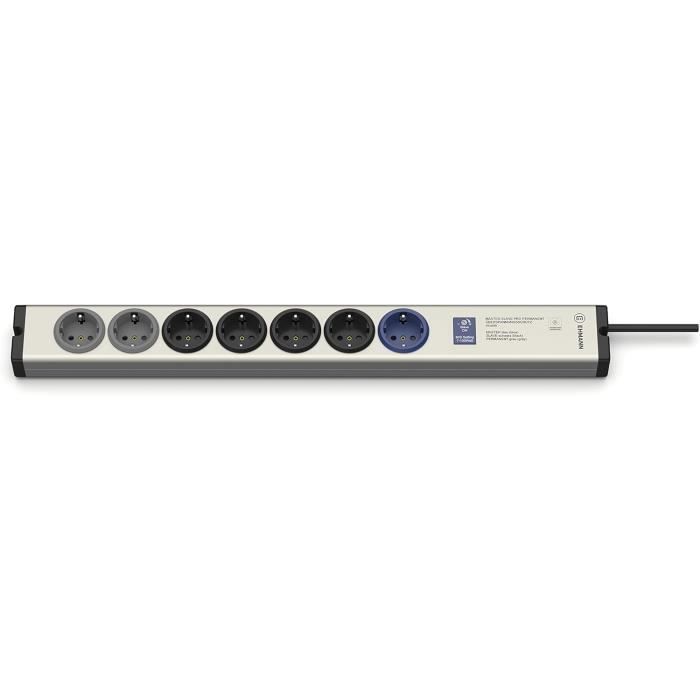 Bloc multiprise professionnel en aluminium 5 2 prises avec protection ...