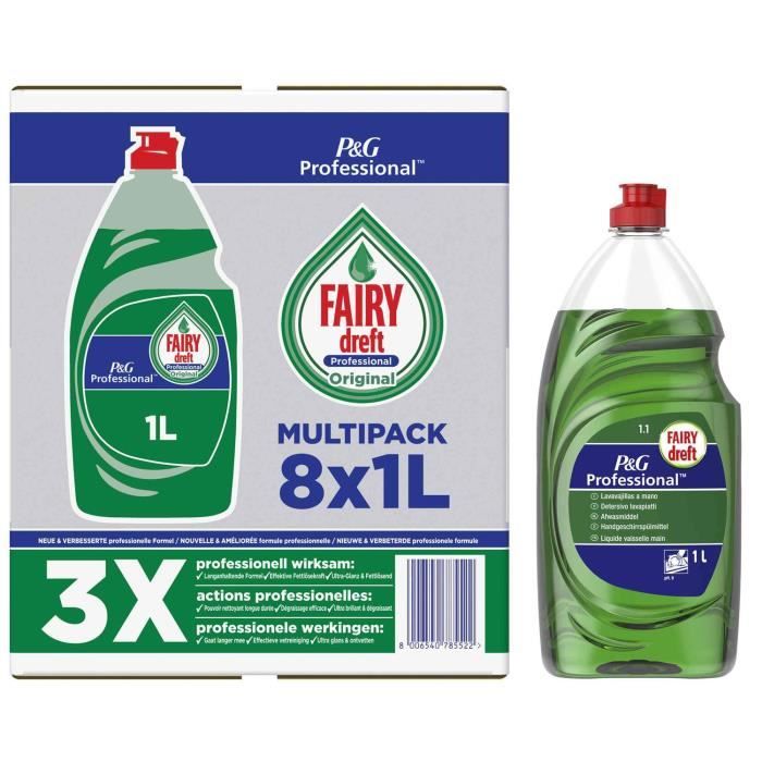 P ET G Professional FAIRY dreft Liquide vaiselle Multipack, 1 L - Cdiscount Au quotidien