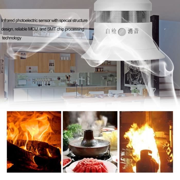 COC-7352624905562-Alarme incendie Alarme de sécurité de détecteur d ...