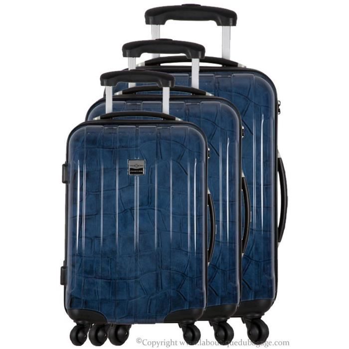 FRANCE BAG - Set de 3 valises Cadenas TSA ABS/POLYCARBONATE Marine ...